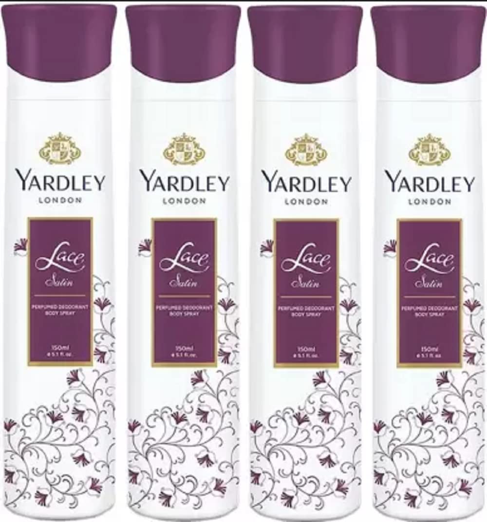 Buy Yardley London Lace Satin Deodorant Spray - For Women (600 ml, Pack ...