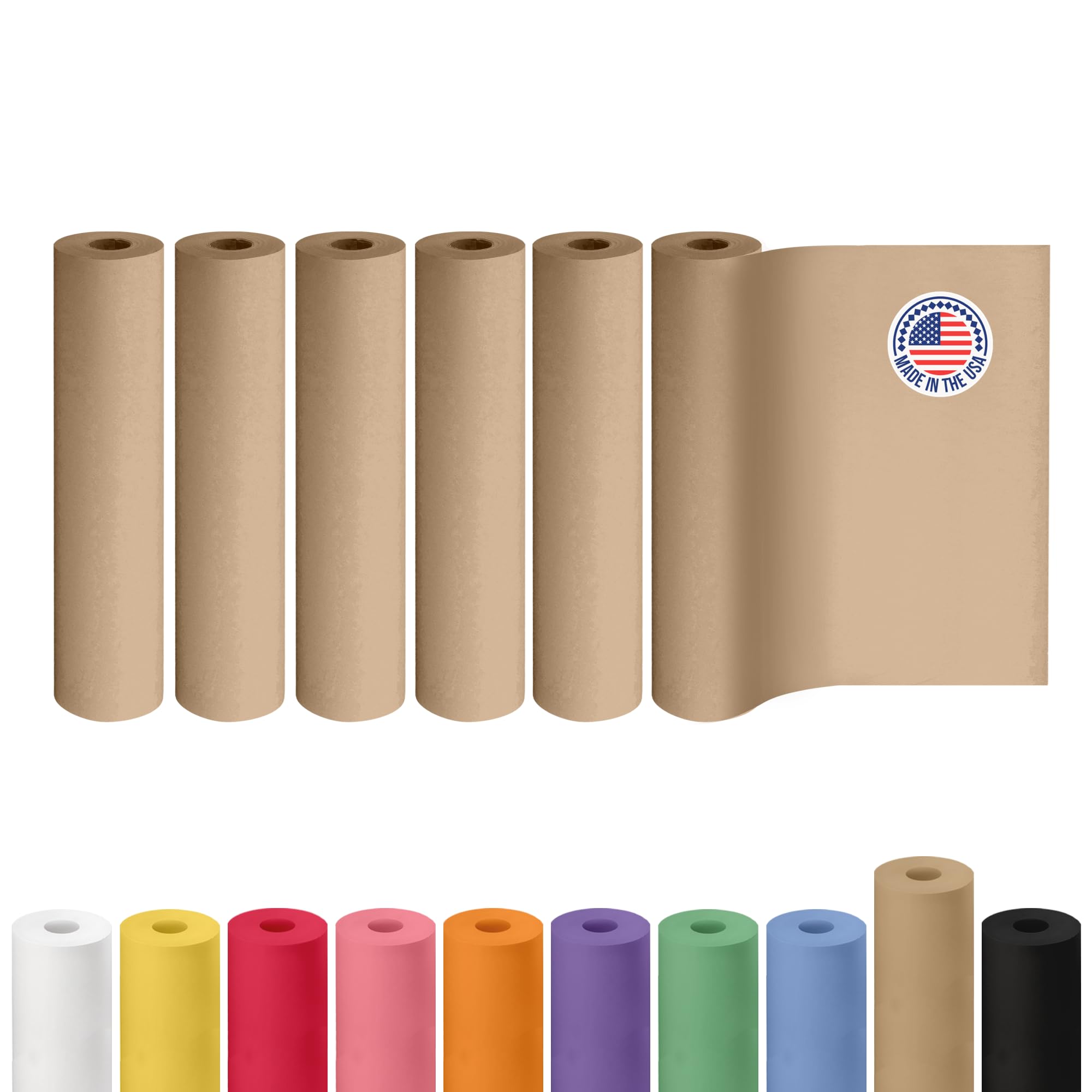 Snapklik.com : Brown Kraft Paper Roll 24" X 2160"