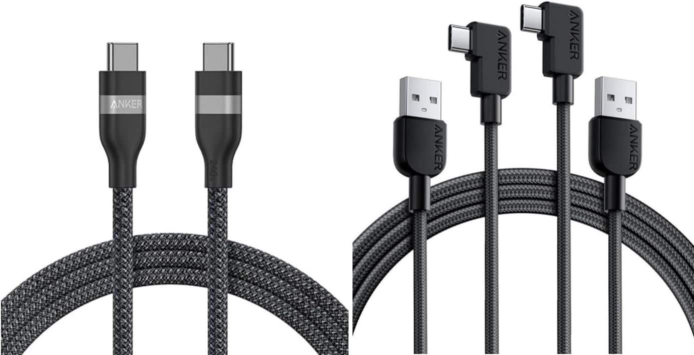 Amazon.com: Anker USB C Cable, 240W 6 ft Upcycled-Braided USB C to USB ...