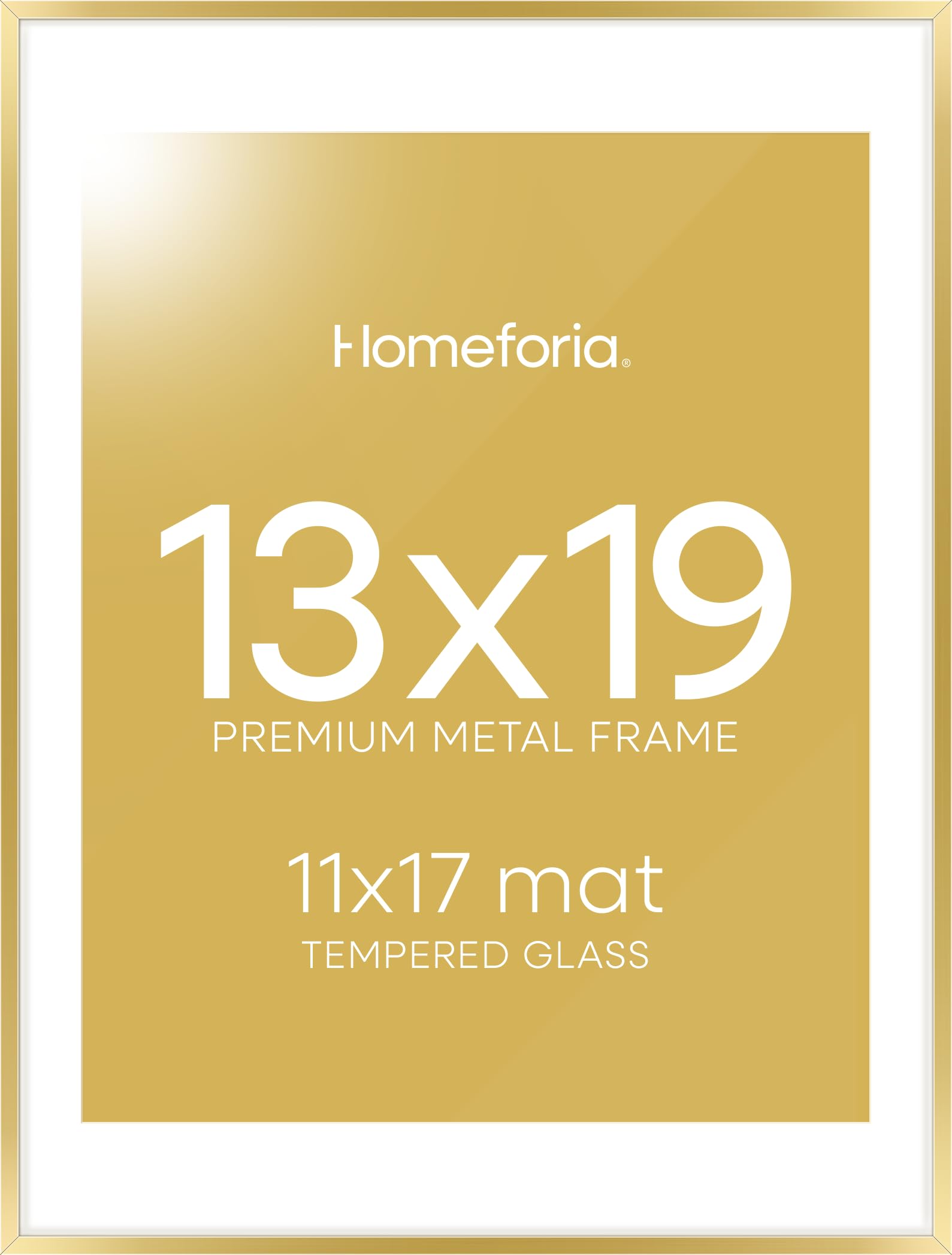 Amazon.com - Homeforia - 13x19 inch Metal Picture Frame - 13 x 19 ...