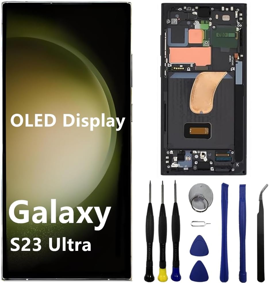 Amazon.com: OLED for Samsung Galaxy S23 Ultra Screen Replacement ...