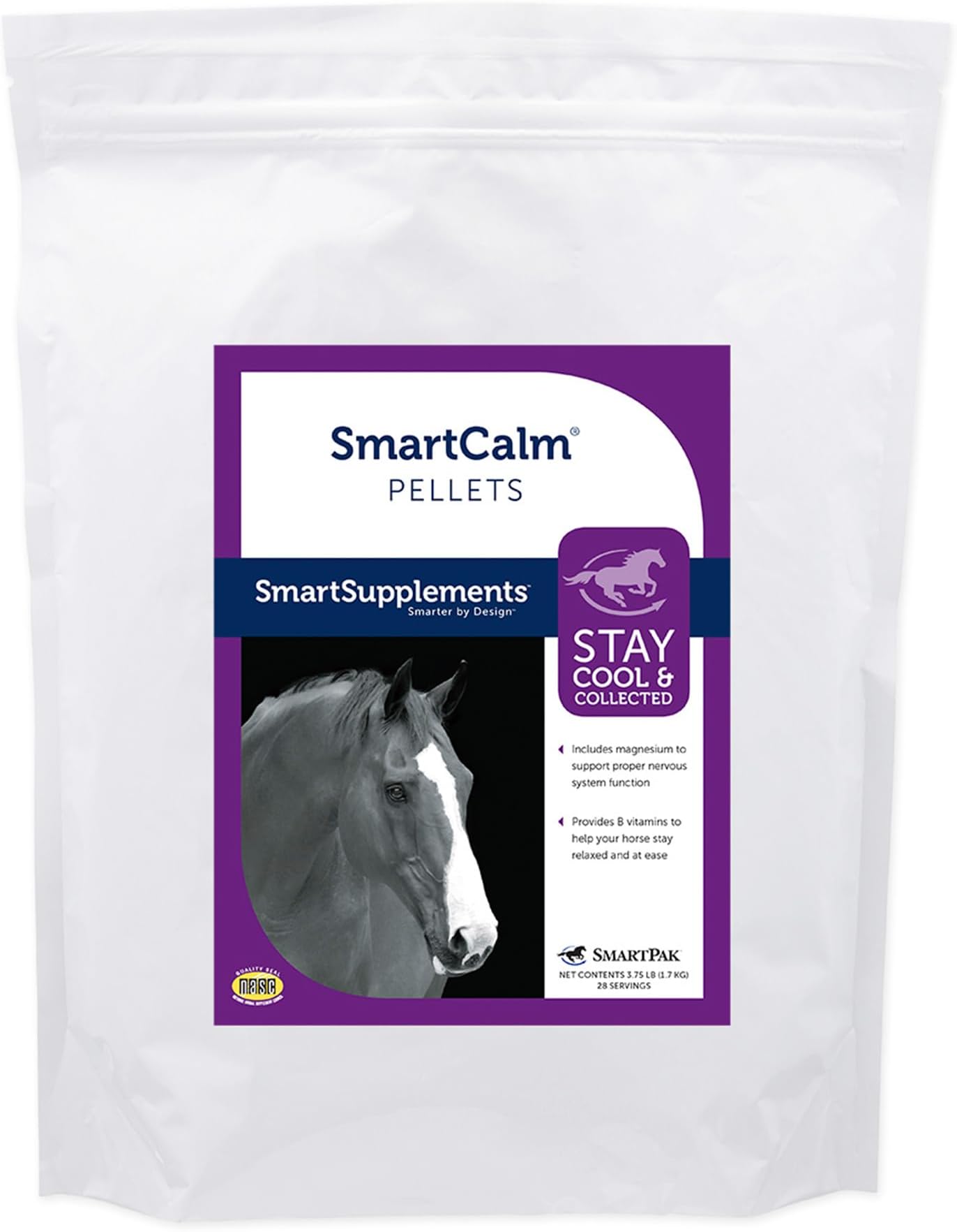 Amazon.com : SmartEquine SmartCalm Pellets Horse Calming Supplement ...