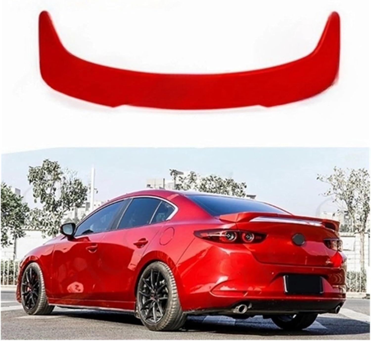 Amazon.com: Car Rear Fender Spoiler, Compatible for Mazda 3 Axela Sedan ...