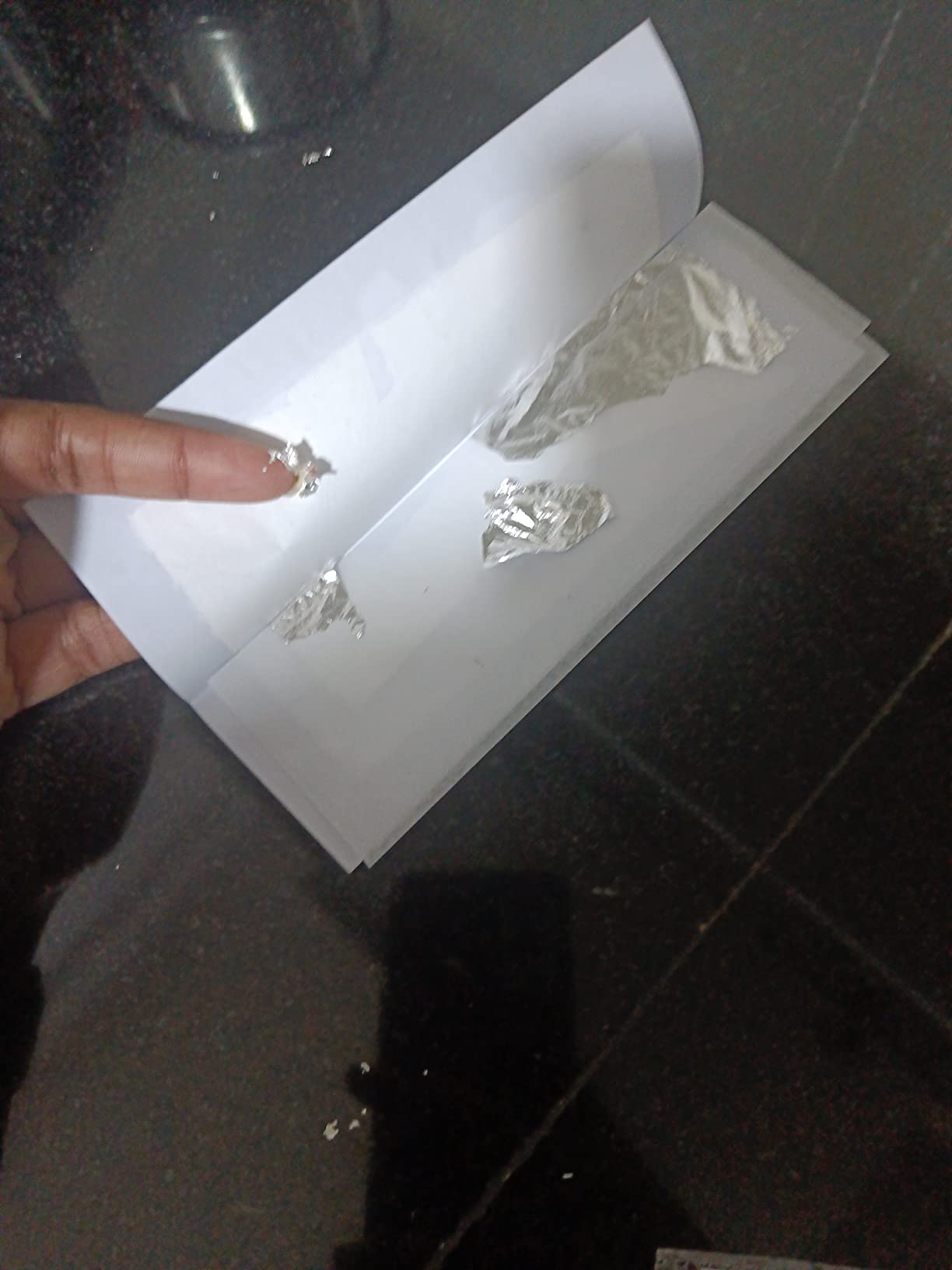 Buy GOLD LEAF COMPANY .Silver FOIL VARAK FOILS 5pcs King Size 6×4 ...