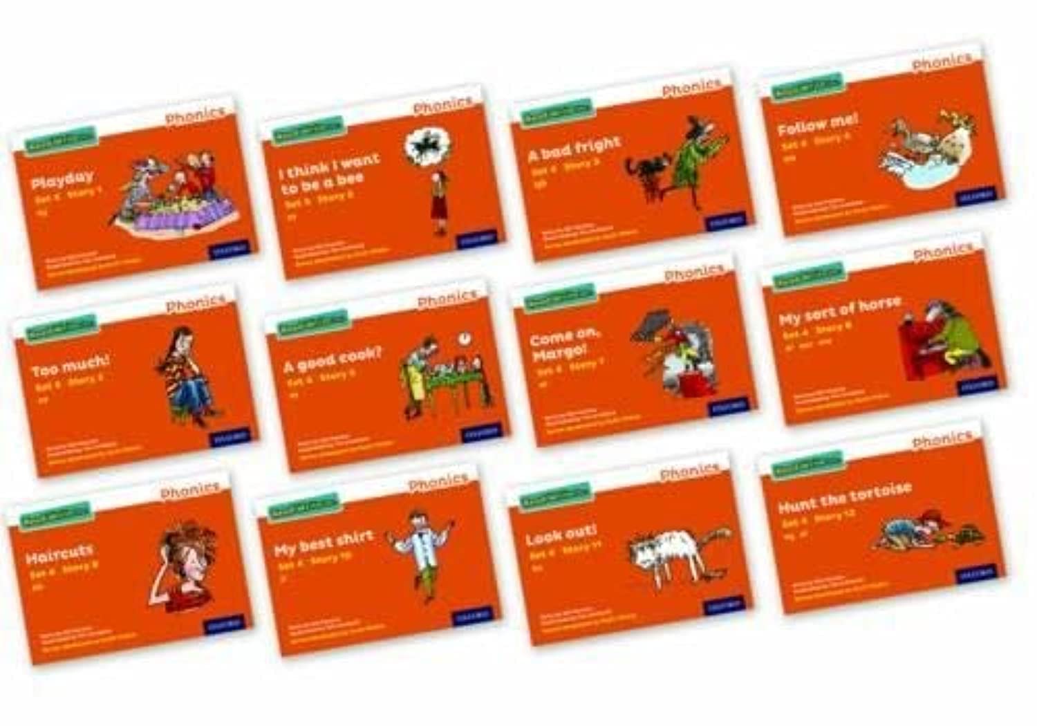 Read Write Inc - Phonics Set 4 Orange Story Books - Colour Pack of 12 ...