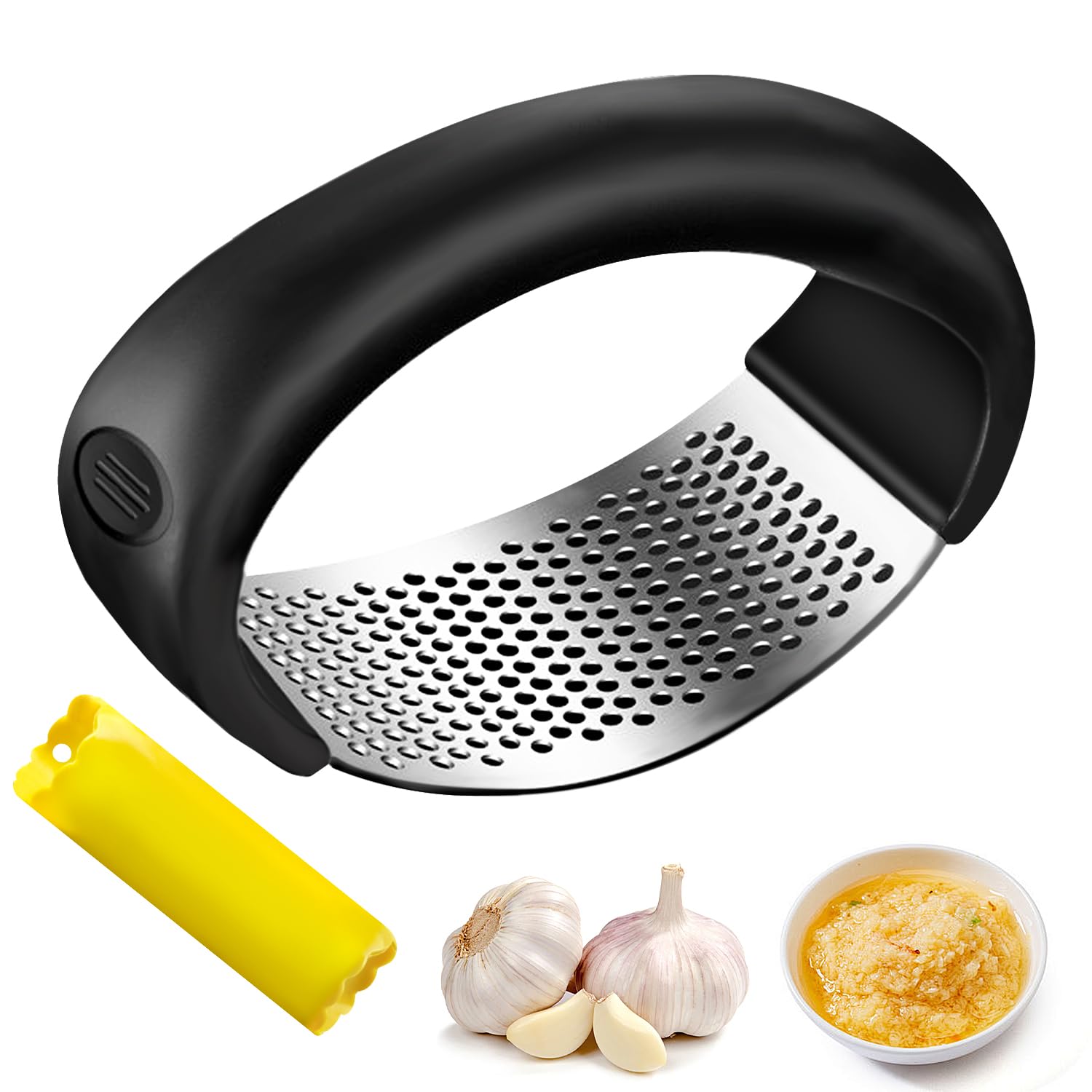 Amazon.com: Garlic Crusher - 2025 Upgraded Stainless Steel Garlic ...