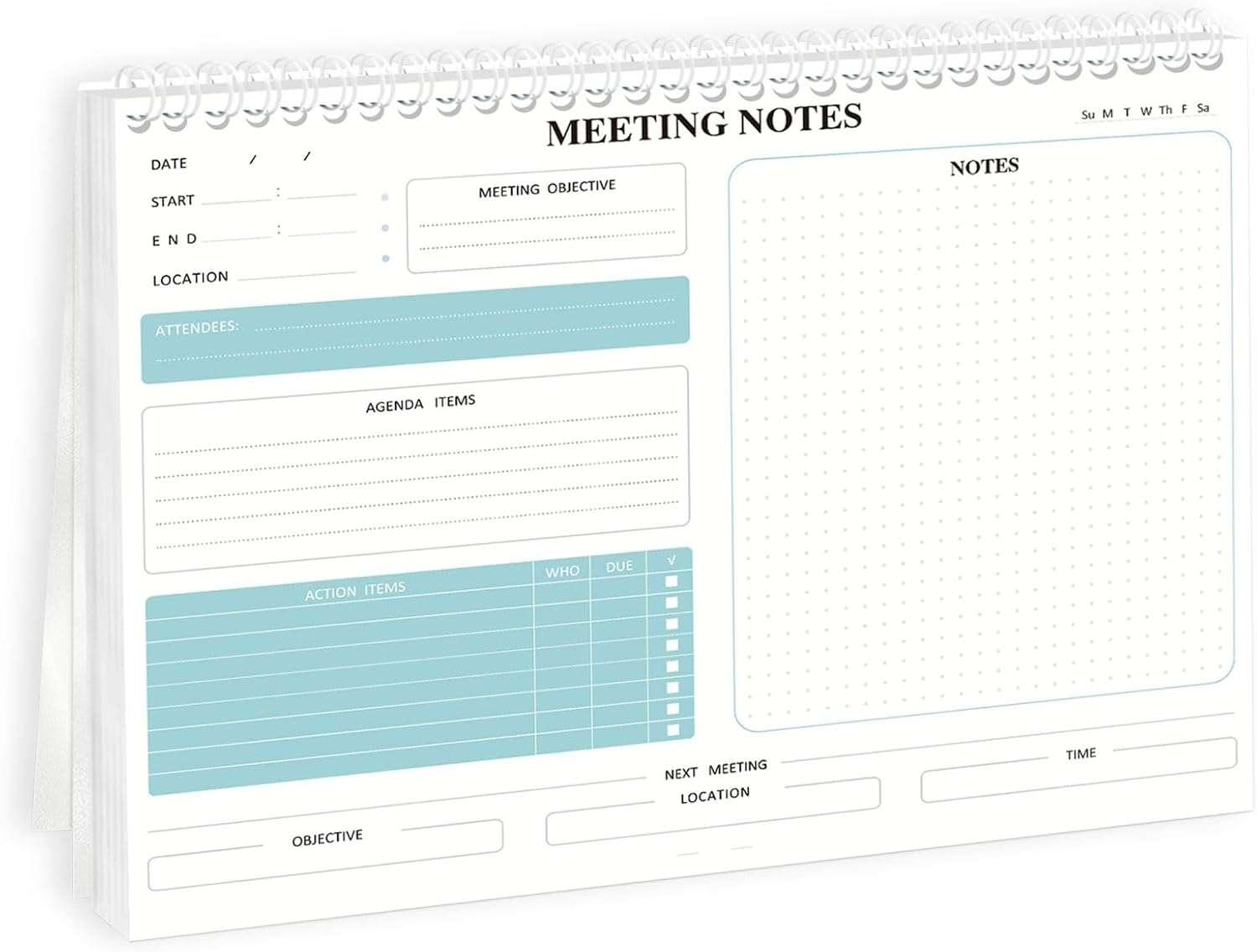 Amazon.com : Ymumuda Meeting Notebook for Work, Meeting Notes Notebook ...