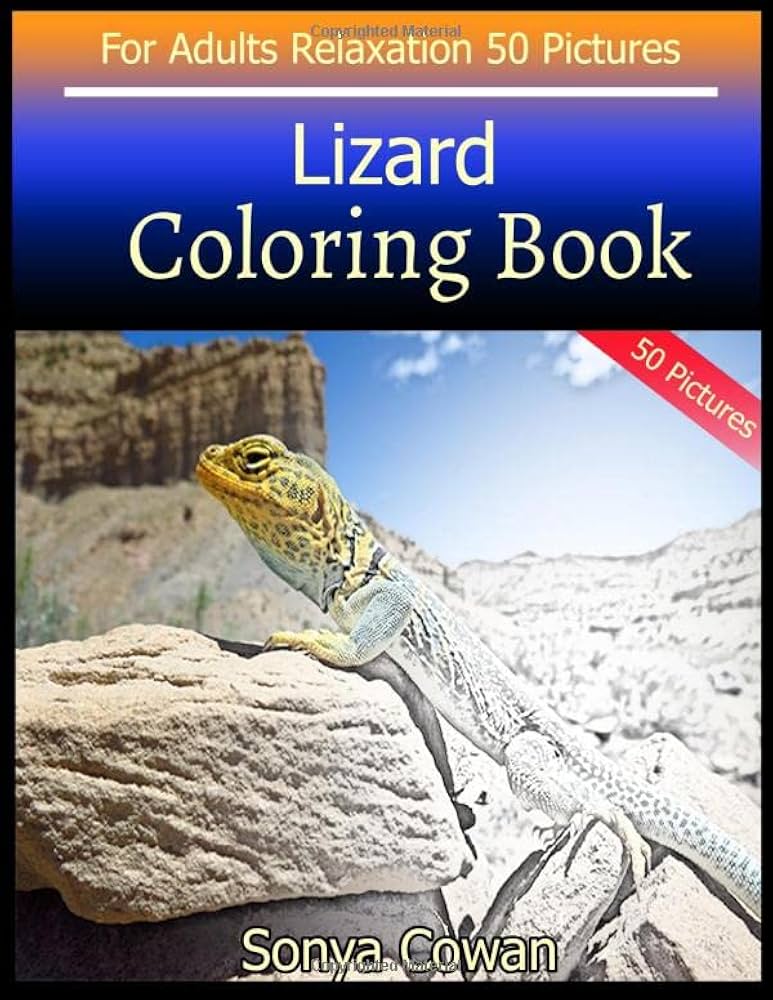 collared lizard coloring pages