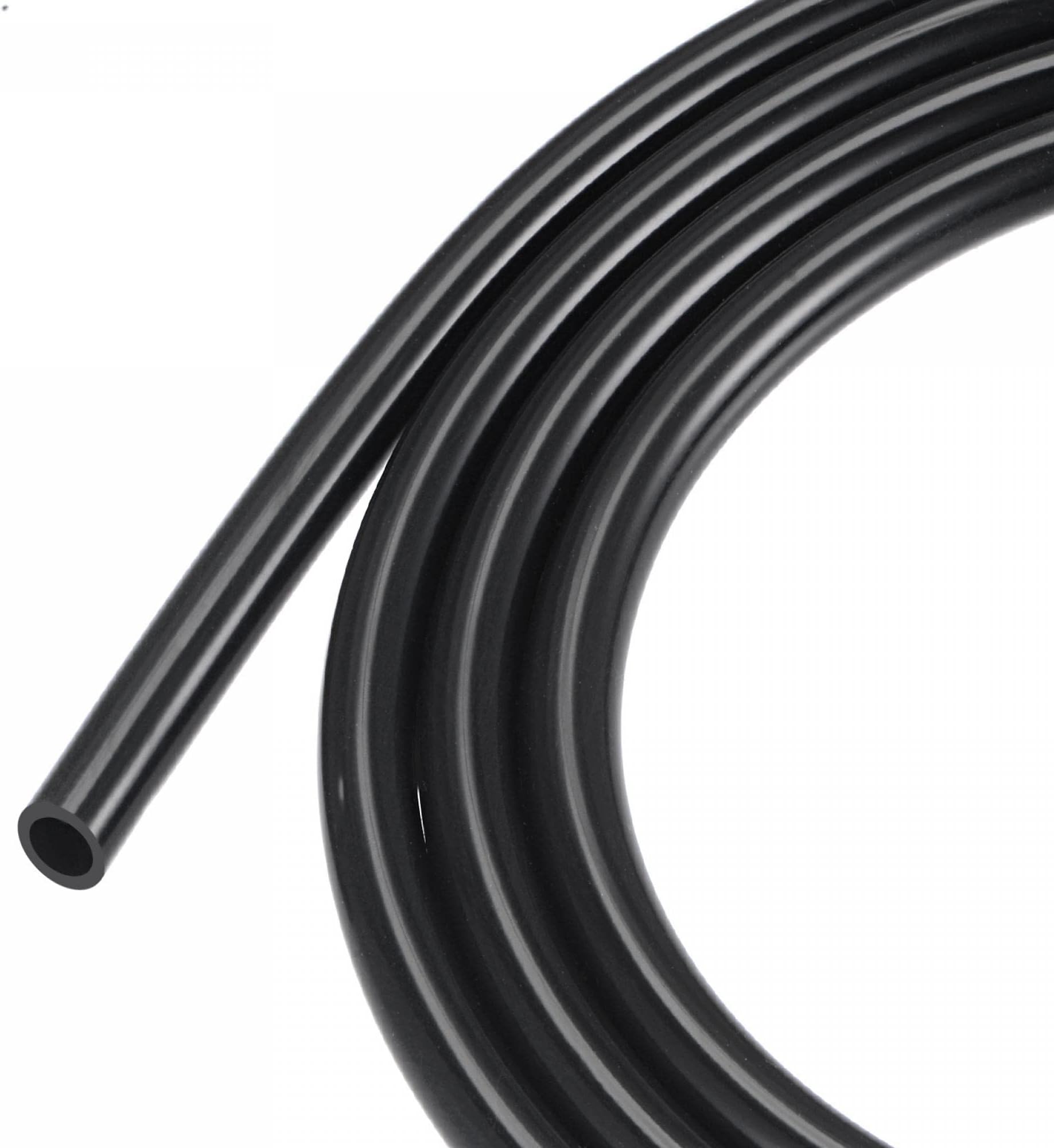 sourcing map Silicone Tubing Hose 9mm ID 12mm OD 8ft Black for Water ...