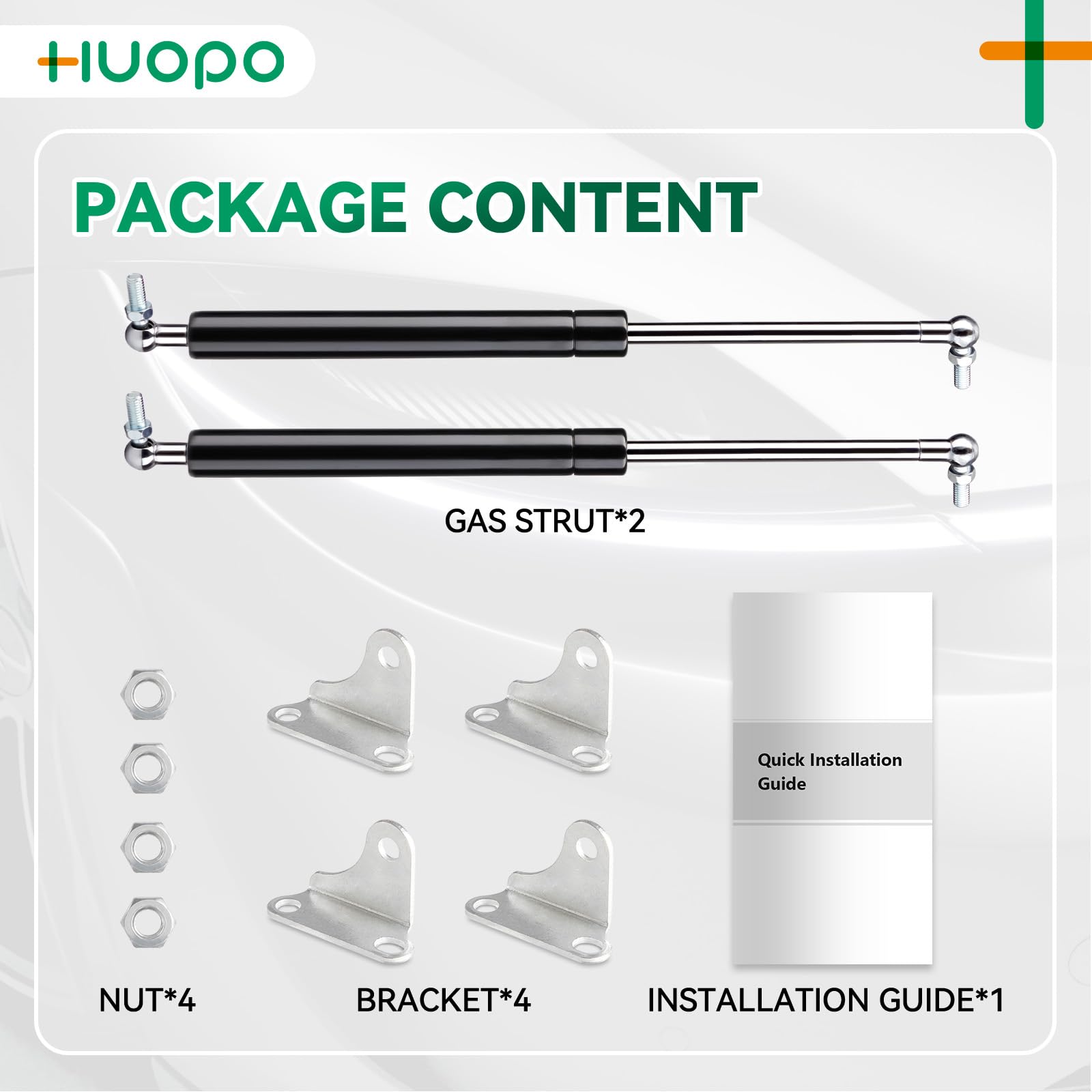 Snapklik.com : HUOPO 17 Inch 150 Lb/667 N Gas Shock Strut Spring Lift ...