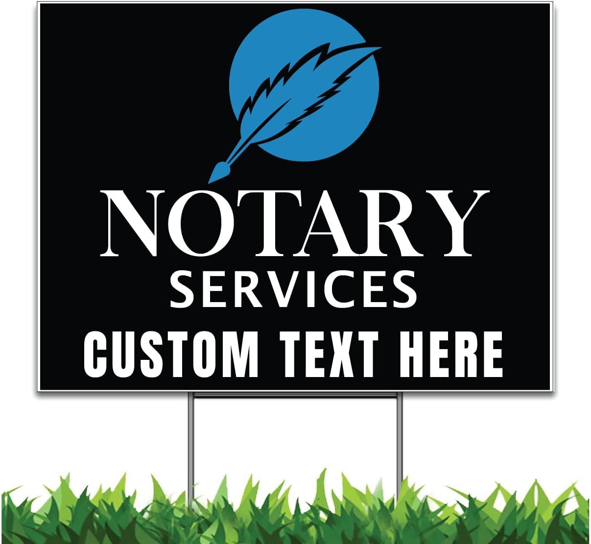 Amazon.com: Custom Notary Yard Sign, 18x24 inch (Outdoor, Weatherproof ...