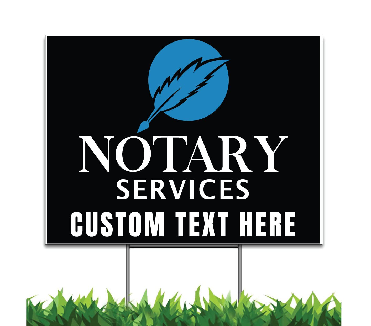 Amazon.com: Custom Notary Yard Sign, 18x24 inch (Outdoor, Weatherproof ...