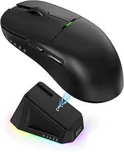 Amazon.com: AJAZZ AJ159 Tri-Mode BT/2.4G/USB-C 56g Lightweight Gaming/Office Mouse with PAW3395 ...
