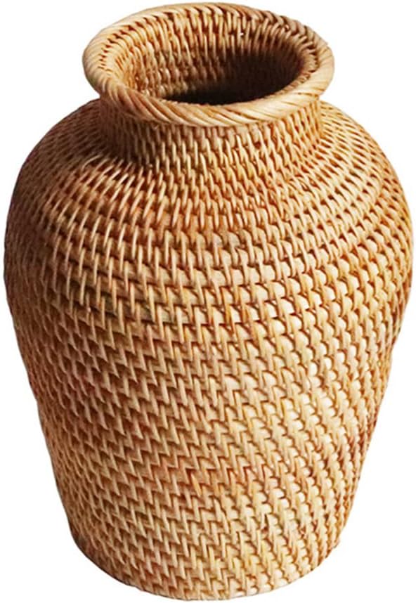 Amazon.com: Mud Pie Flared Resin Basket Weave Vase; 6" x 4 1/2" Dia ...
