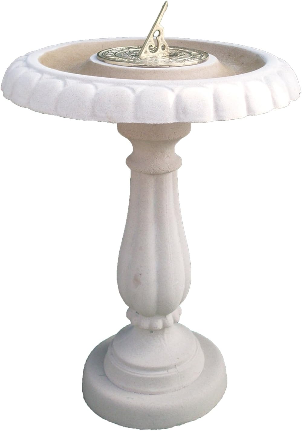 Heritage Sundial , Birdbath Cast Stone Frost Proof Hand Made : Amazon ...