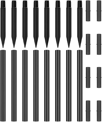 Uonlytech 8 Sets Pathway Extension Garden Solar Plastic Ground Outdoor ...