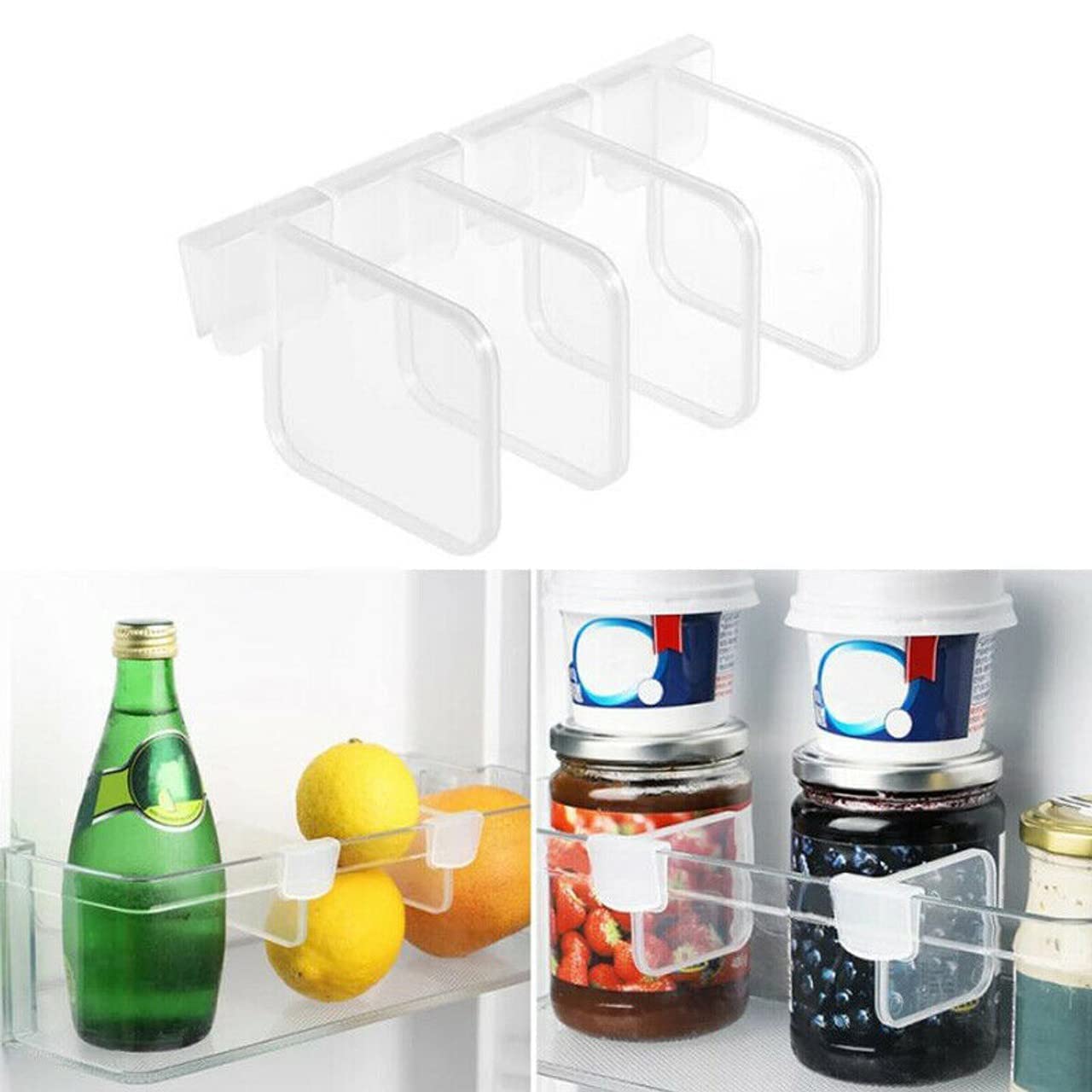 Vroxy Adjustable Refrigerator Dividers, Fridge Drawer Separators ...