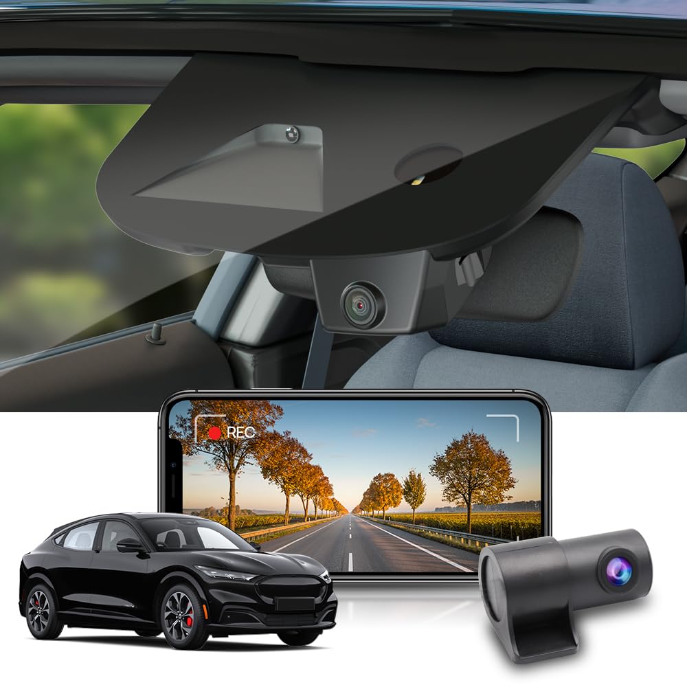Fitcamx 4K Front and Rear Dash Cam Suitable for Ford Mustang Mach-E For ...