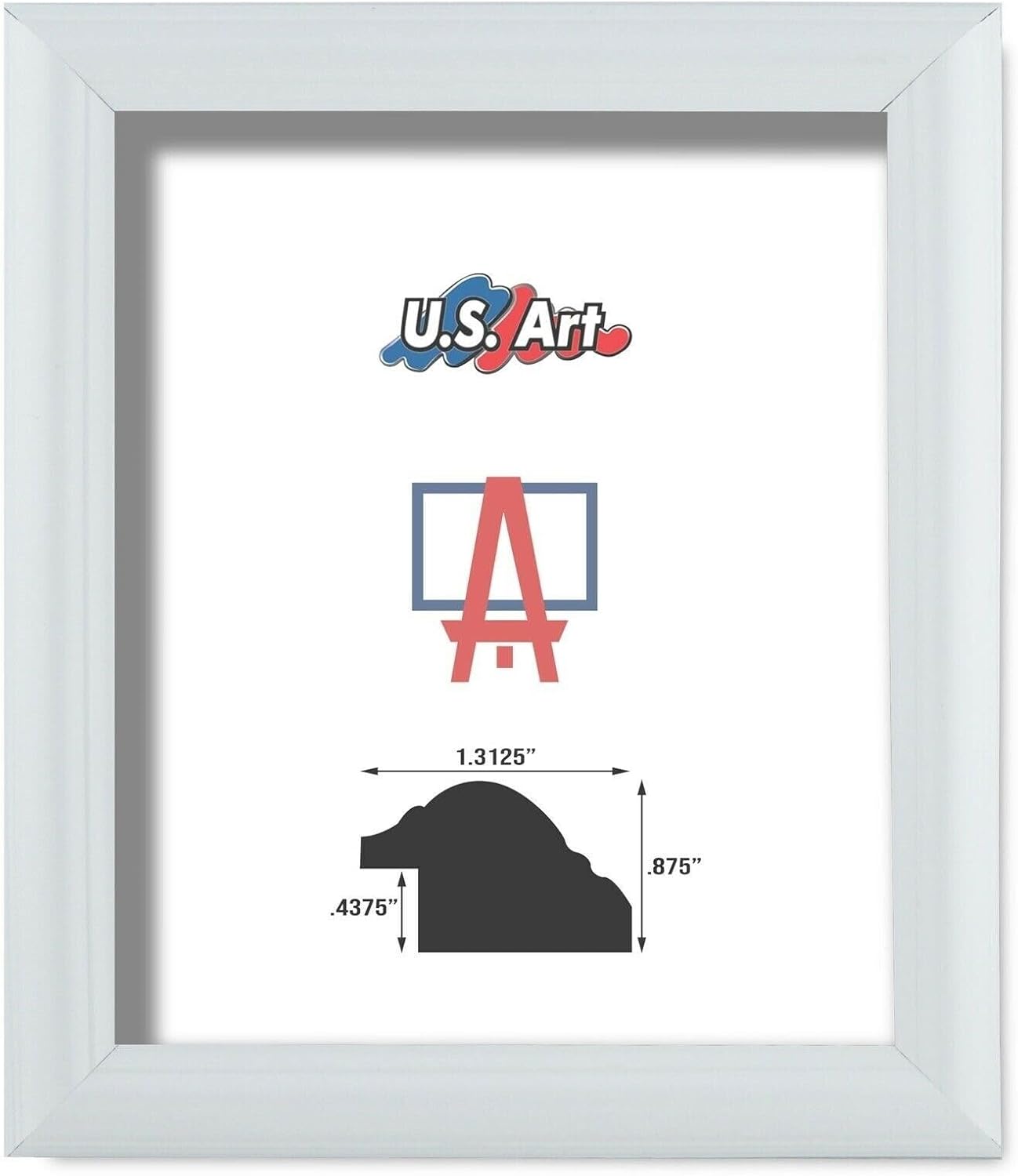 Amazon.com: US Art 11x35 Inch Satin Matte White 1.31" Wide Polystyrene ...