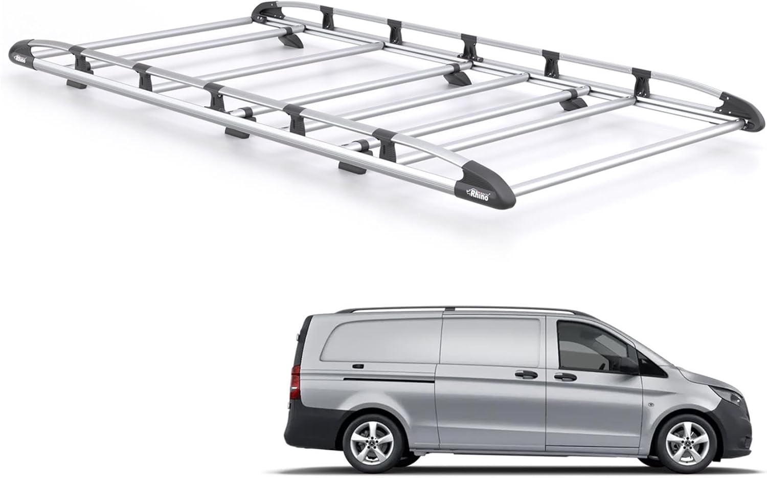 Rhino Roof Rack for Mercedes Vito 2015+ Van (Only for Extra Long ...