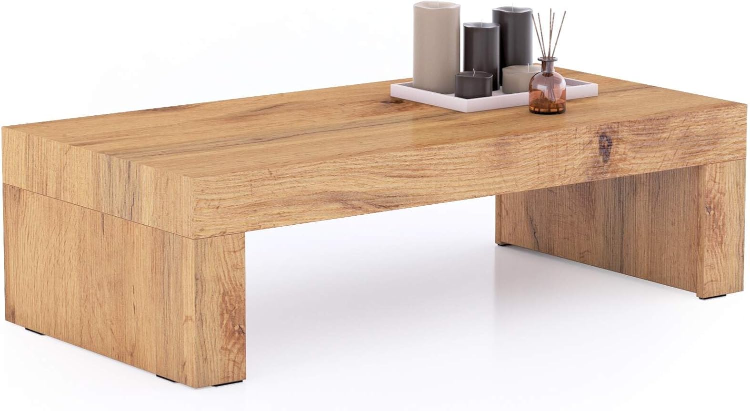 Mobili Fiver, Tavolino Evolution 120x60, Rovere Rustico, Nobilitato ...