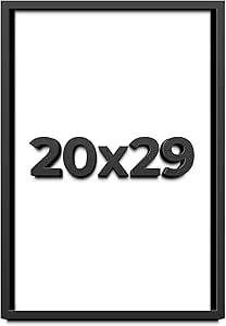 Amazon.com - 20x29 Shadow Box Frame Black | 1 Inch Deep Solid Wood ...