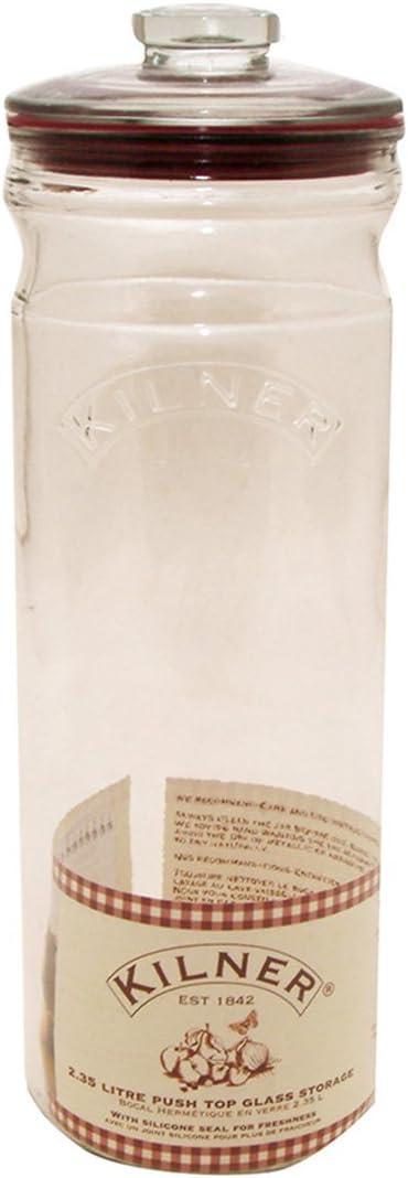 Amazon.com: Kilner Set of 2 Push Top 2.35 Liter/79 fl oz. Narrow ...