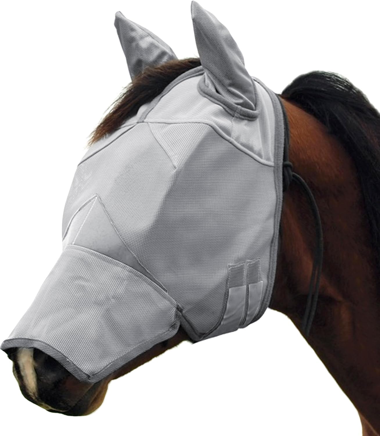 Amazon.com: Cashel Crusader Mule Fly Mask, Long Nose and Ears, Grey ...