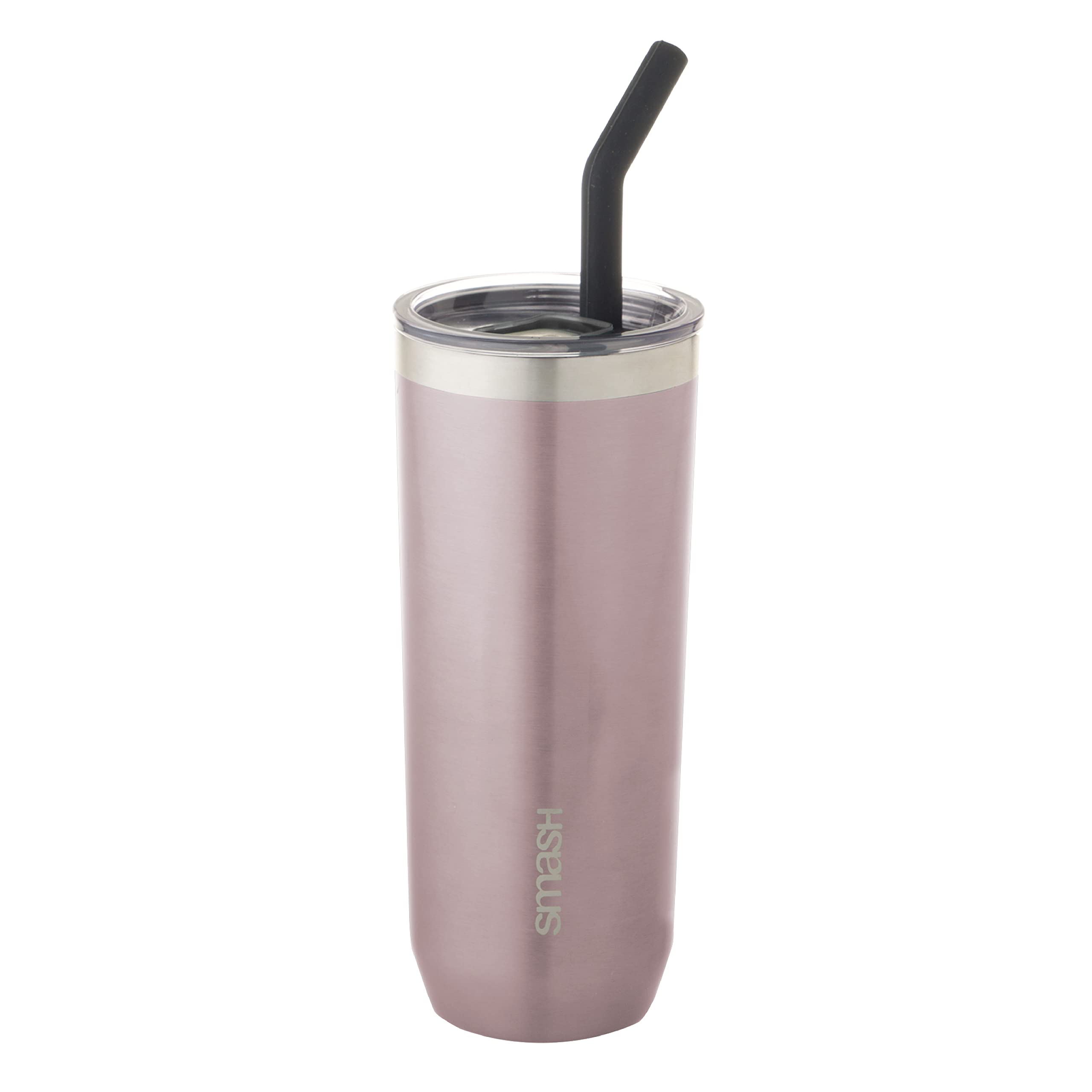 Smash Smoothie and Coffee Tumbler with Straw and lid, Blush, 650 ml ...