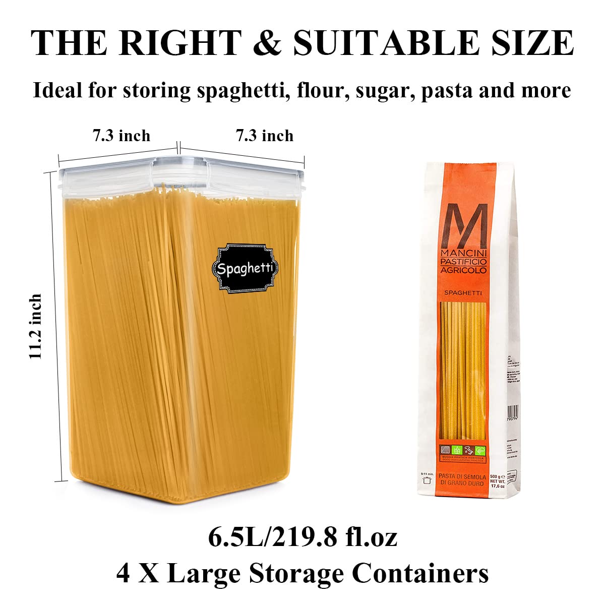 Snapklik.com : Wildone Extra Large Tall Airtight Food Storage ...