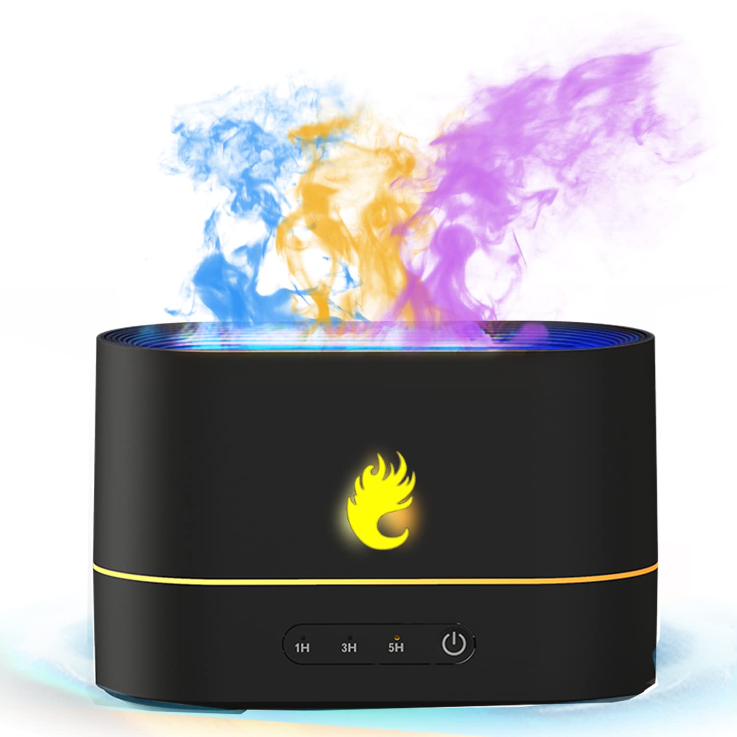 Humidifiers Essential Oil Diffuser fire with Flame Night Light ...