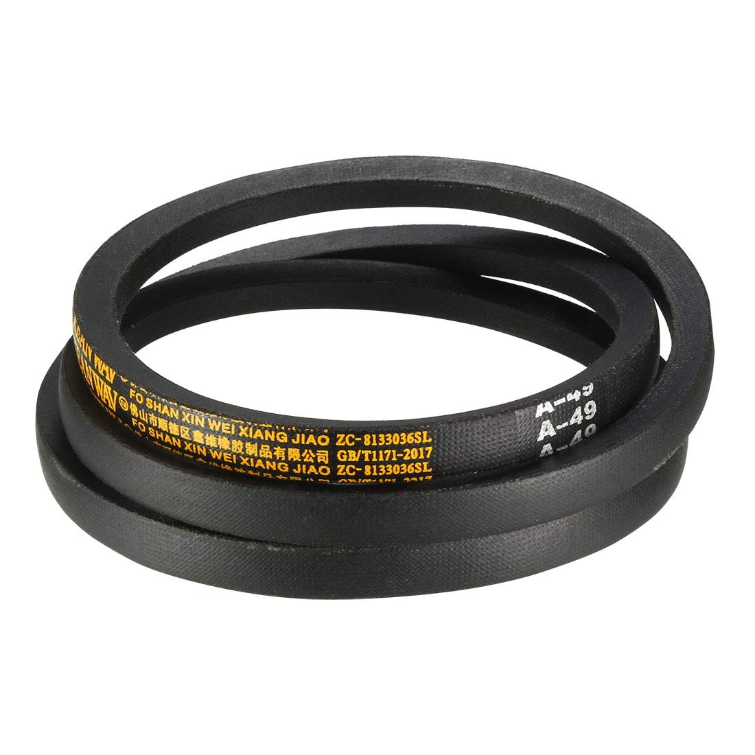 uxcell A49 Drive V-Belts 49" Inner Length 13mm Width 8mm Thick JIS ...