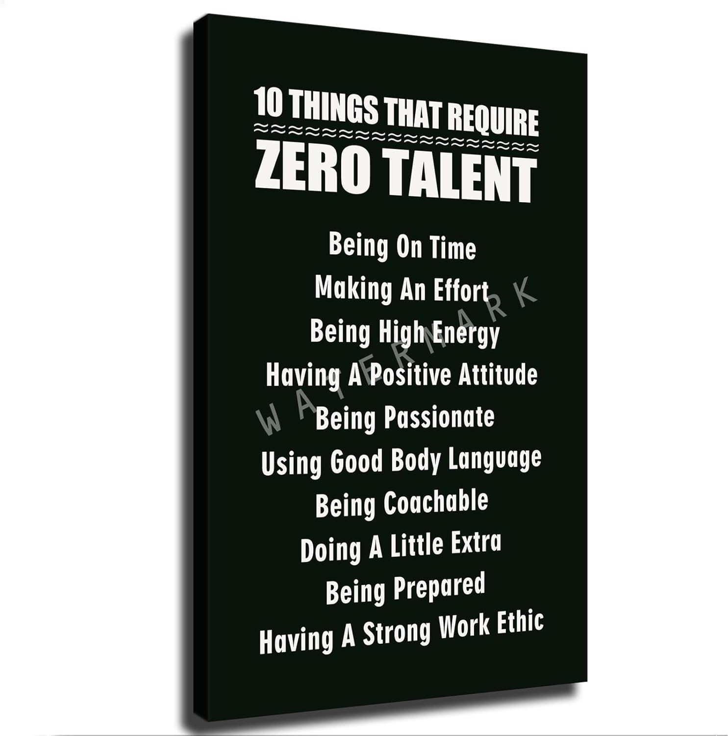 Amazon.com: 10 Things That Require Zero Talent-Inspirational Quote ...