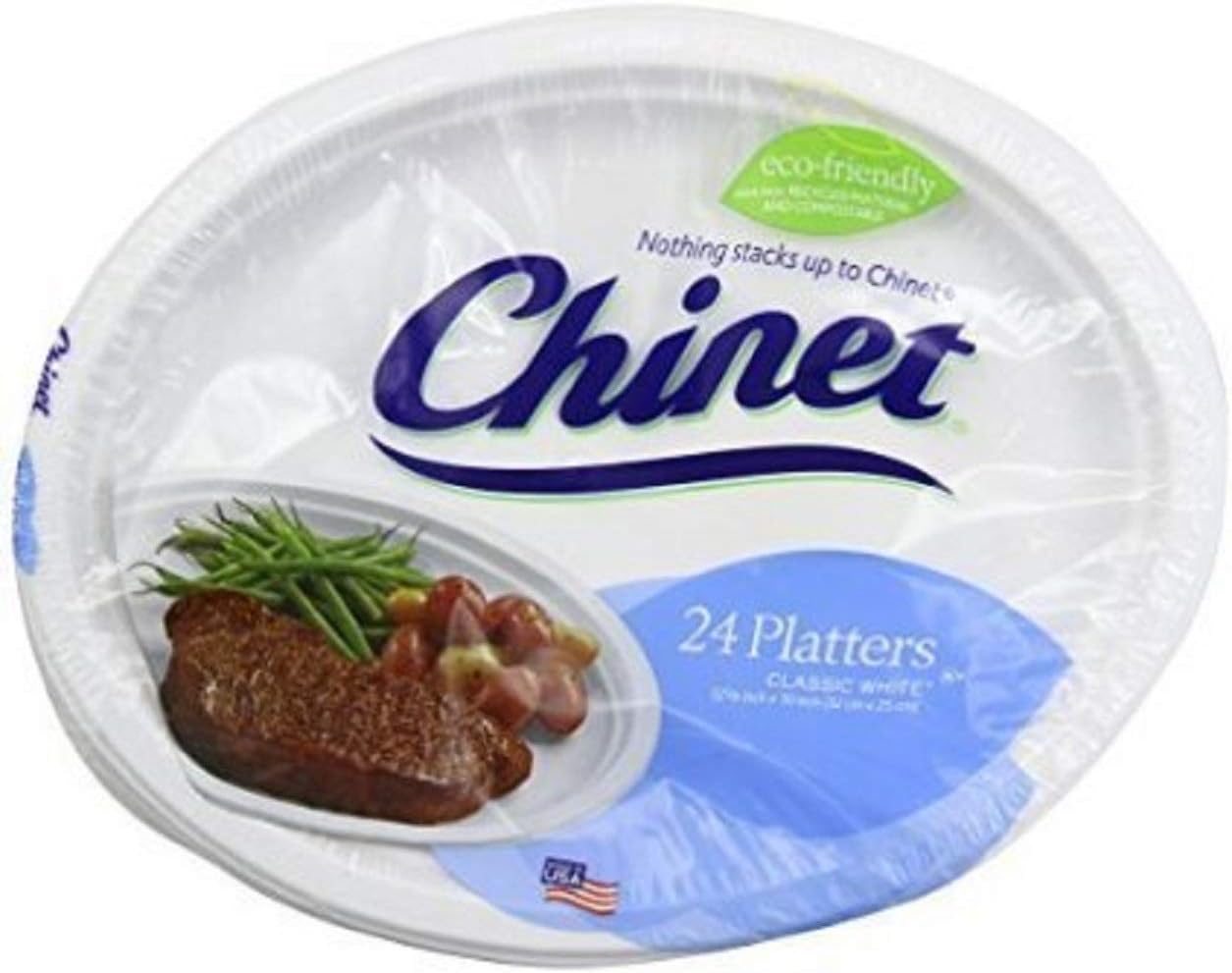 Amazon.com: Chinet Premium 12 5/8 x 10-Inch Paper Platters, 24 ct - 2 ...