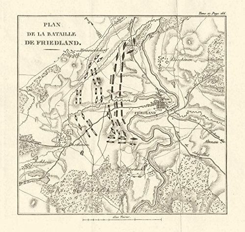 Battle Of Friedland Map