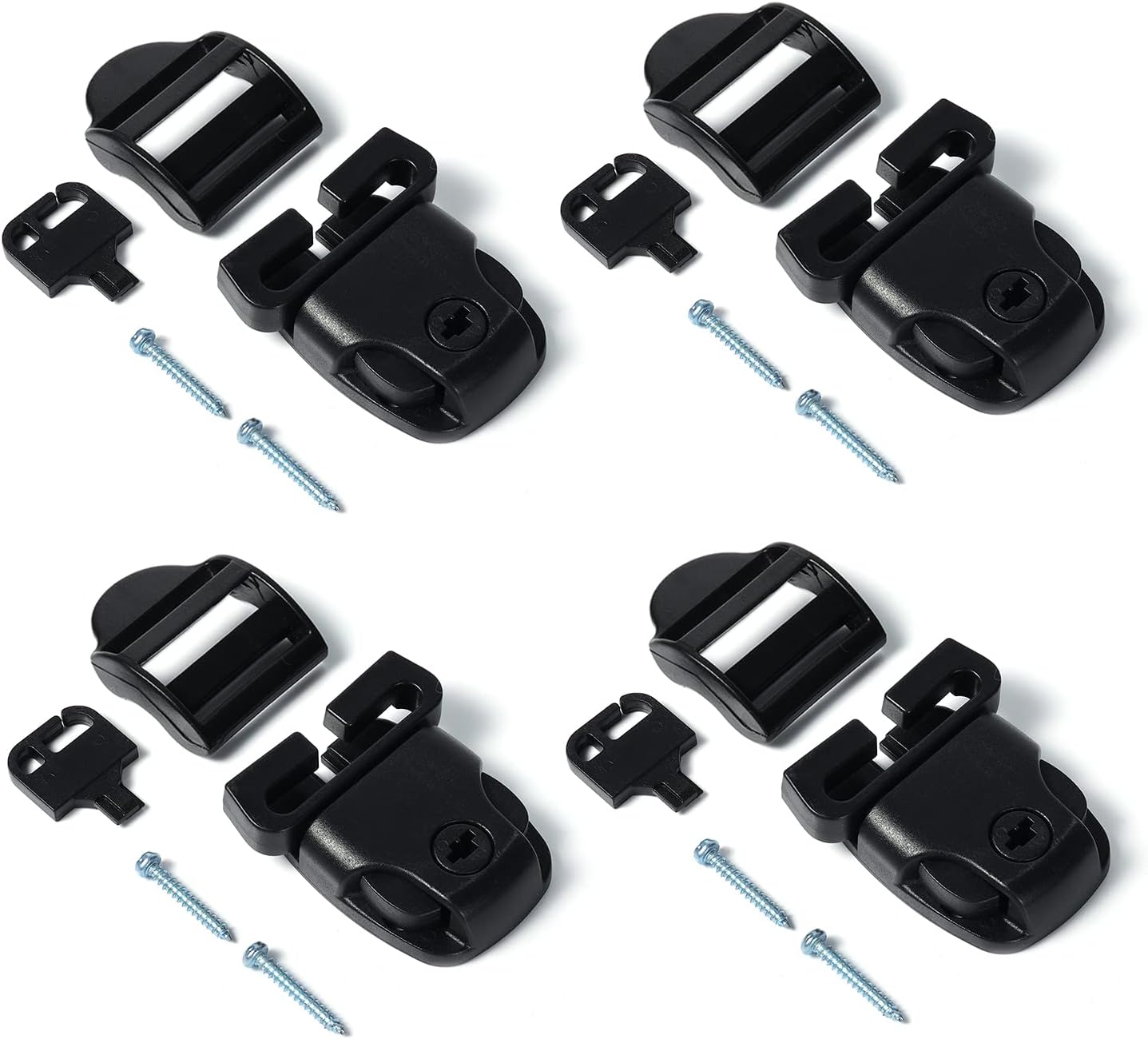 Lot de 4 clips de rechange pour couvercle de jacuzzi avec clé et vis ...