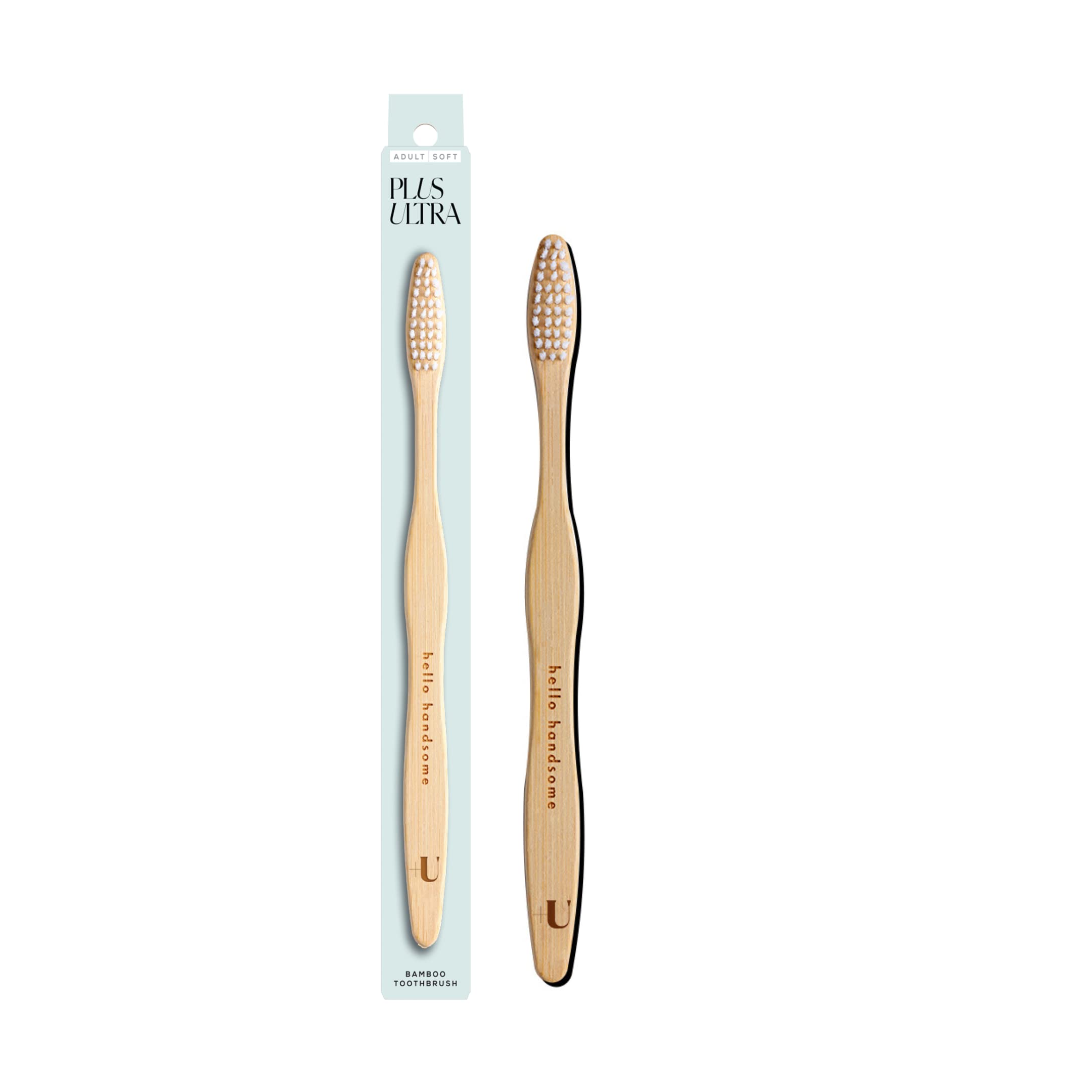 Amazon.com : Plus Ultra Bamboo Toothbrush - BPA Free Soft Bristle ...
