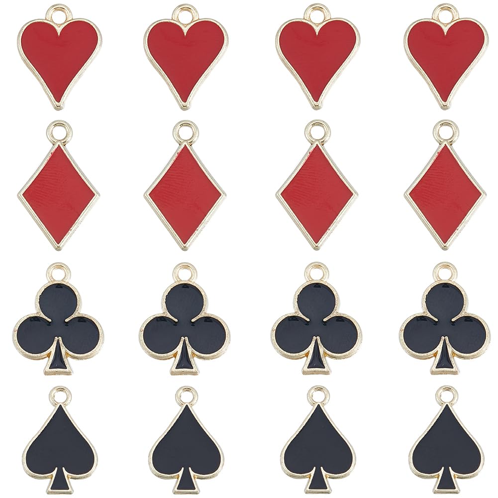 Amazon.com: SUNNYCLUE 1 Box 80Pcs Poker Charms Poker Card Charms Ace ...