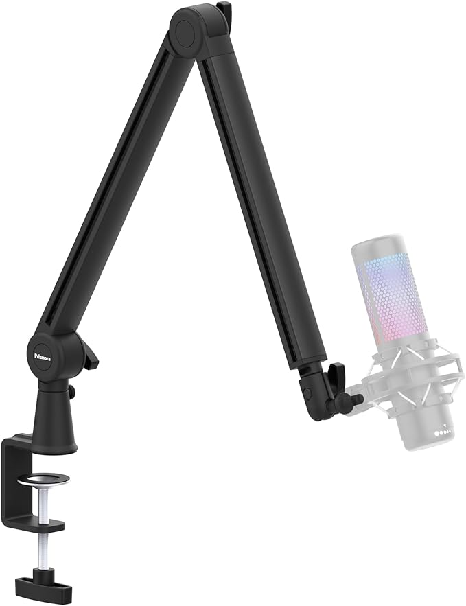 Amazon.com: Mic Arm, Premium Microphone Boom Arm with Cable Management ...