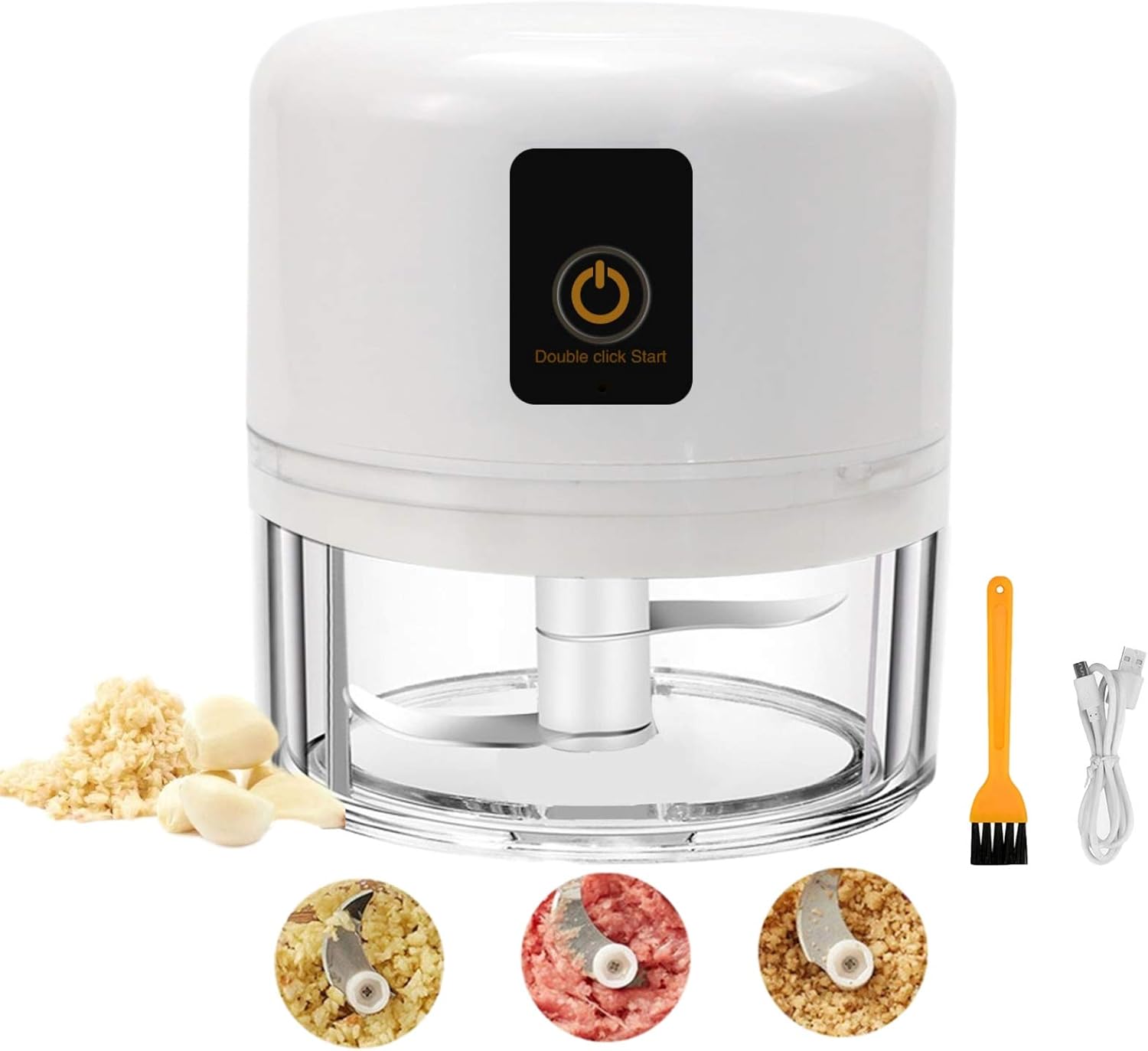 Amazon.com: Electric Mini Garlic Chopper Powerful Cordless Garlic ...