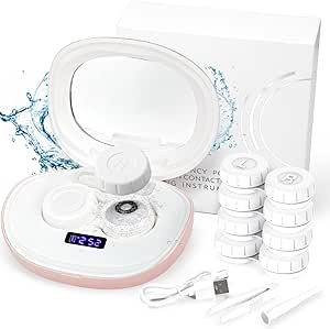Amazon.com: ANKUNABA Contact Lens Cleaner, Portable Ultrasonic Contact ...