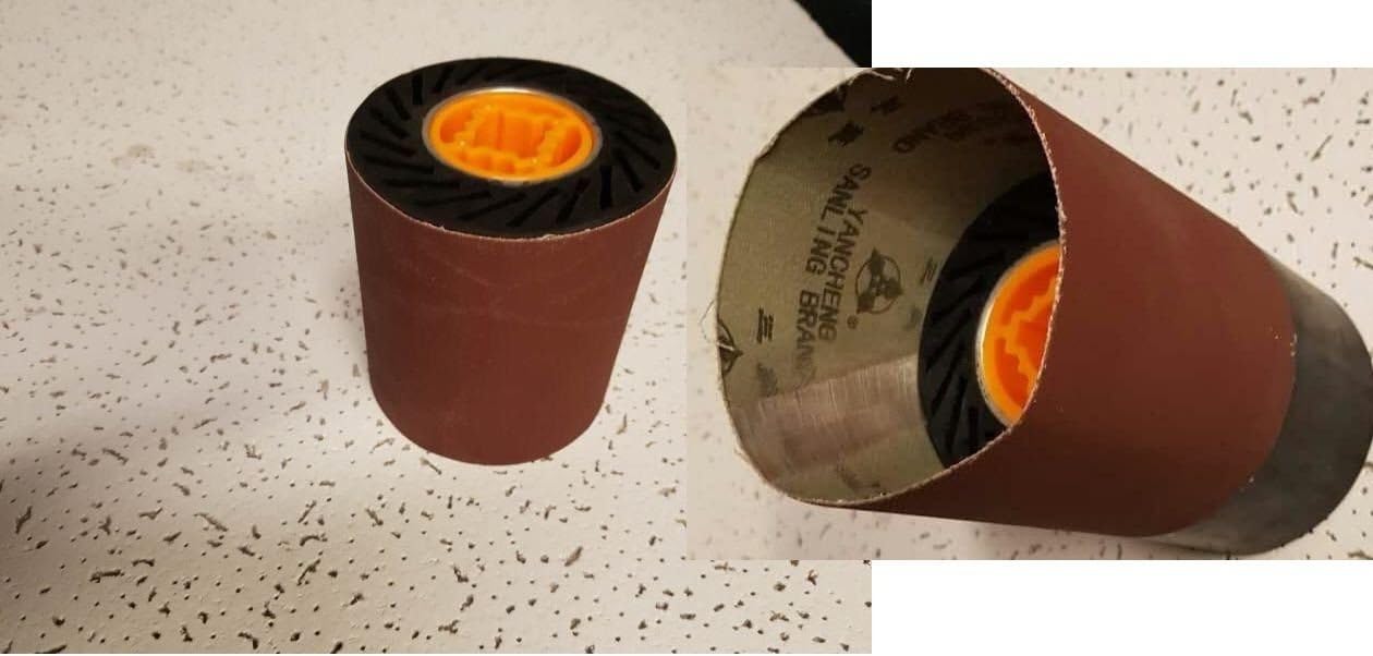 expansion roll/burnishing wheel and 10 Belt fits Metabo for burnishing ...