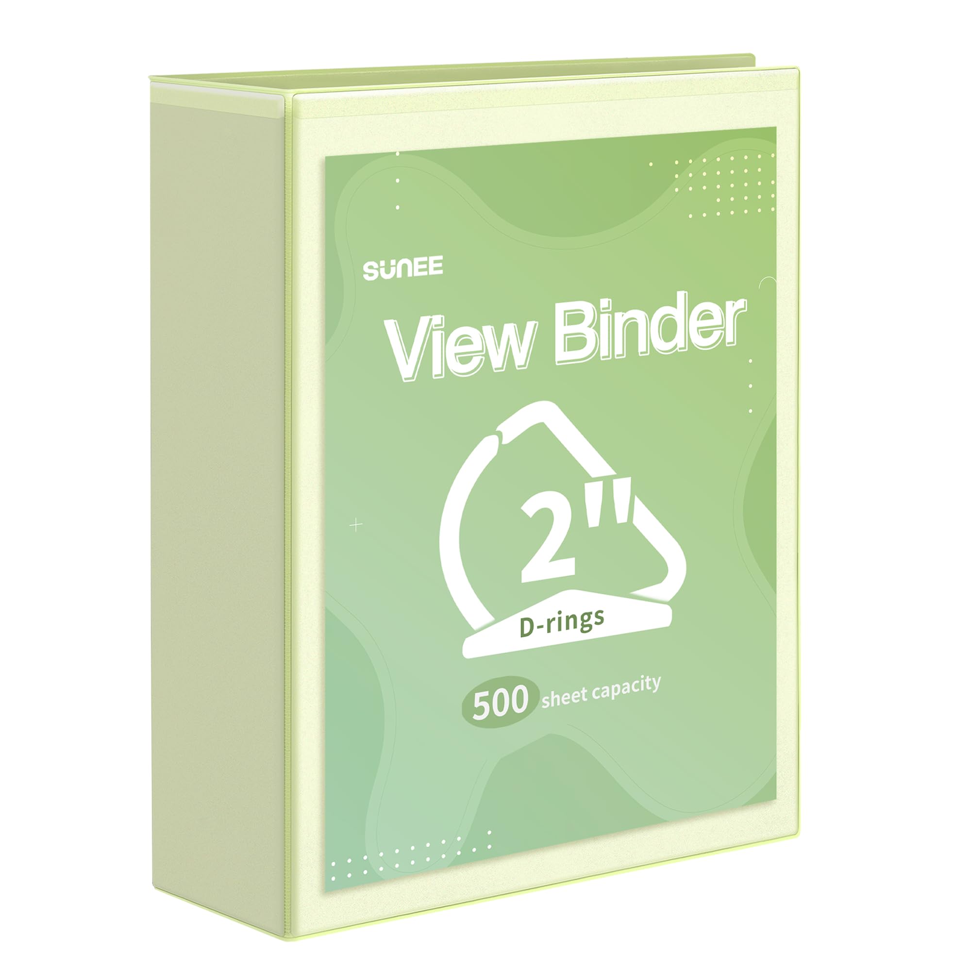 Amazon.com : SUNEE 3 Ring Binder 2 Inch, Clear View Binder Three Ring ...
