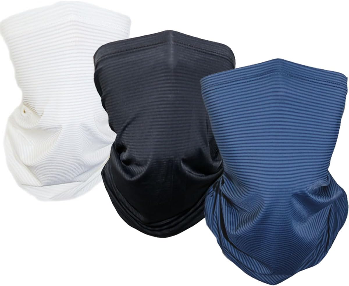 3 PCS Multifunctional Neck Gaiters, Outdoor Cooling Face Mask Scraf UV ...