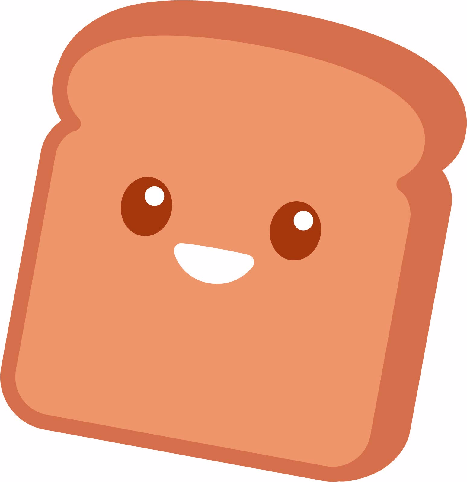 Cartoon Slice Of Wheat Bread