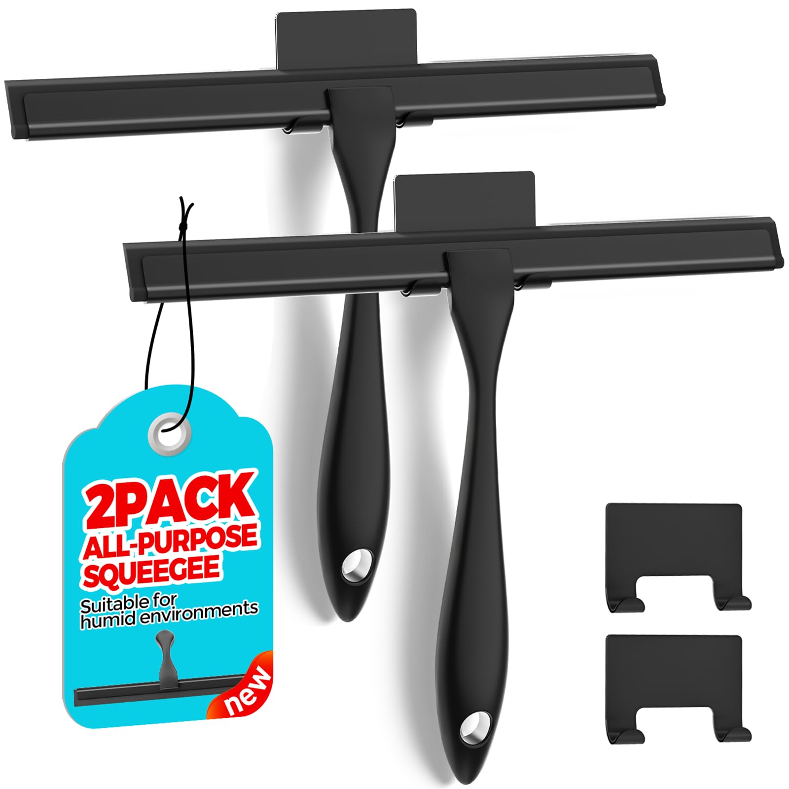 Amazon.com: ALFLOD 2PACK All-Purpose Shower Squeegee for Shower Doors ...