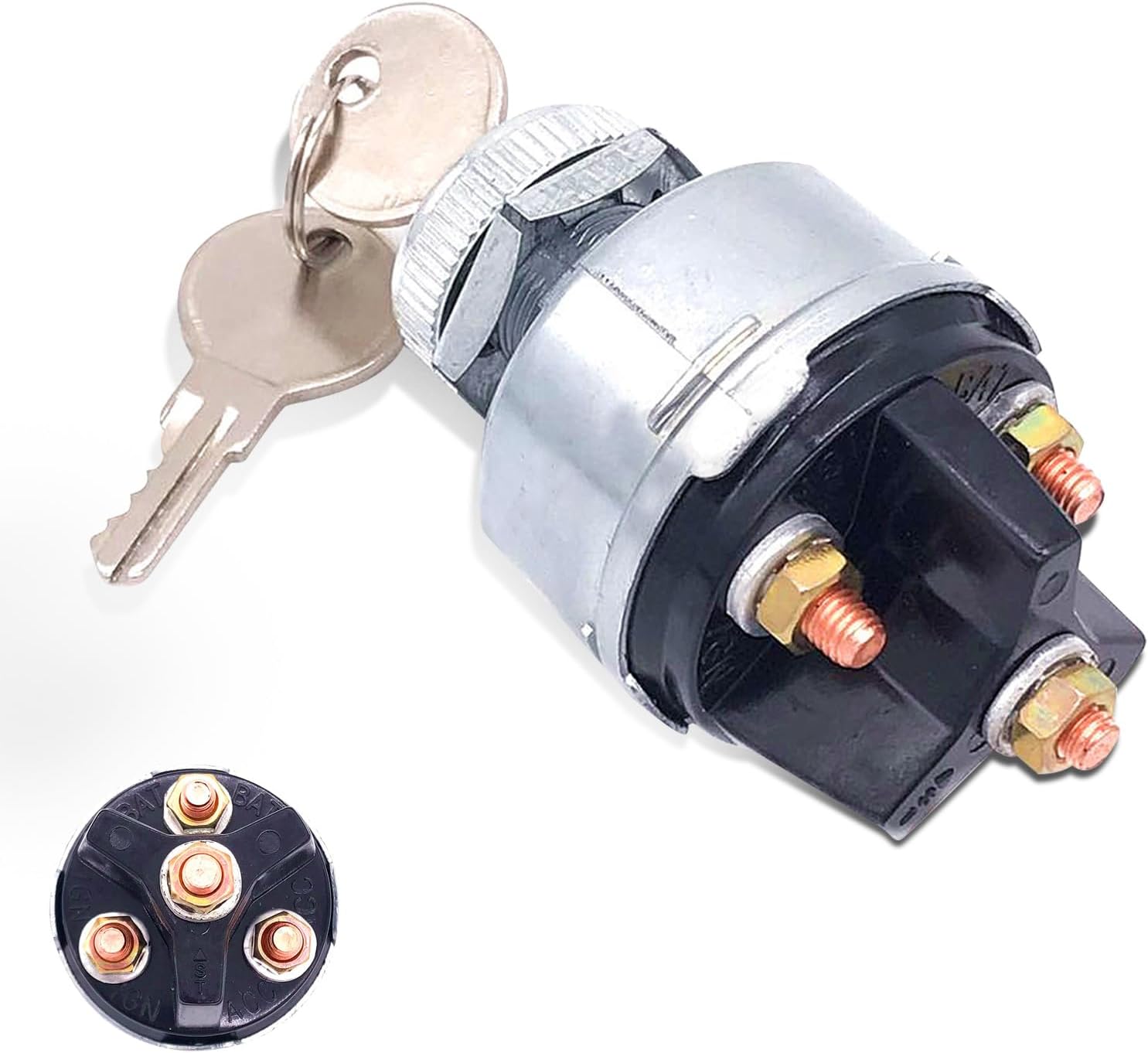 Amazon.com: Crynod 1 PC Car Ignition Switch with Keys, 417 Metal ...