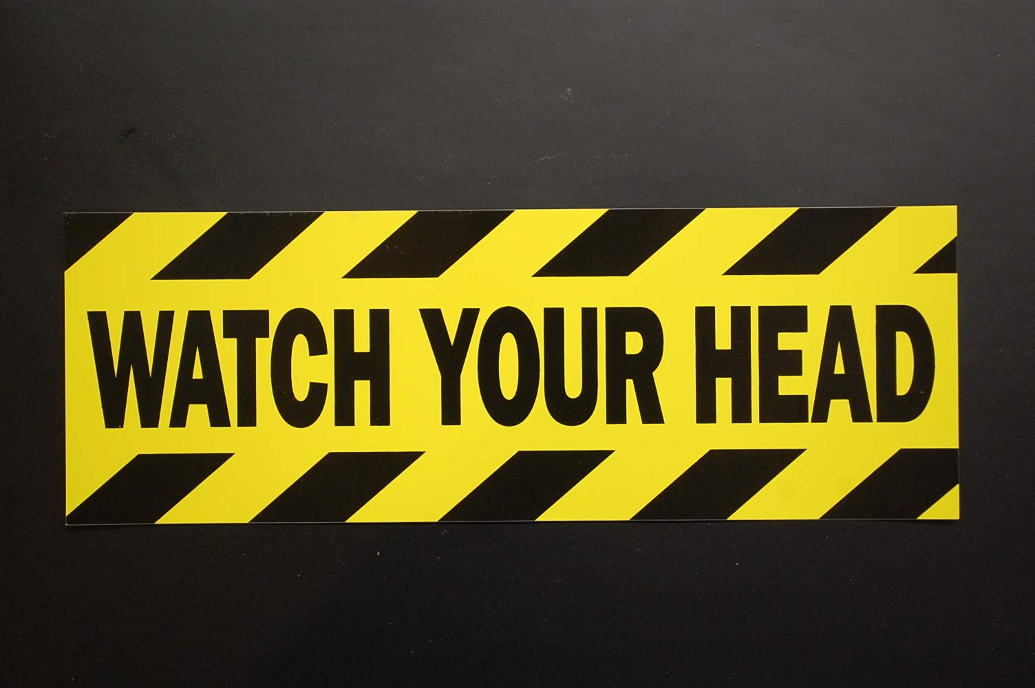 Amazon.com: Watch Your Head Sticker Vinyl Decal 8" X 2.75" Caution ...