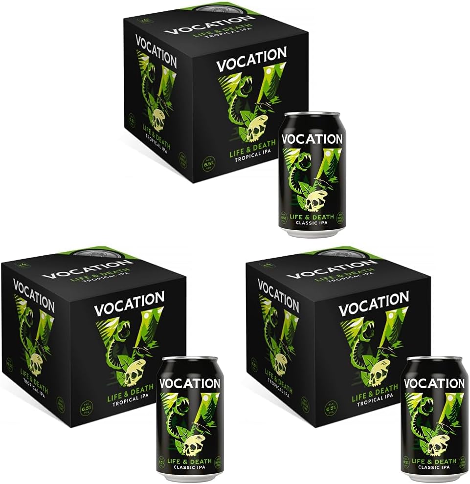 Vocation Brewery Life & Death IPA Craft Beer, 4 x 330ml (Pack of 3 ...