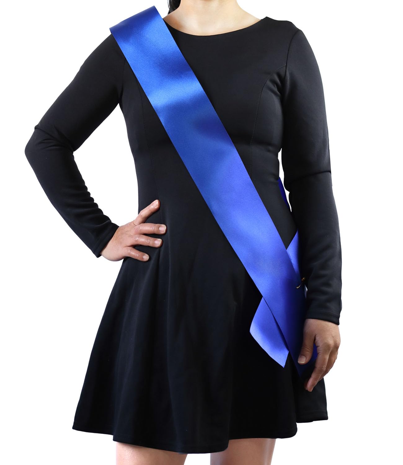 Amazon.com: FENDOLE 12 Pack Royal Blue Blank Sash,Plain Satin Sashes ...